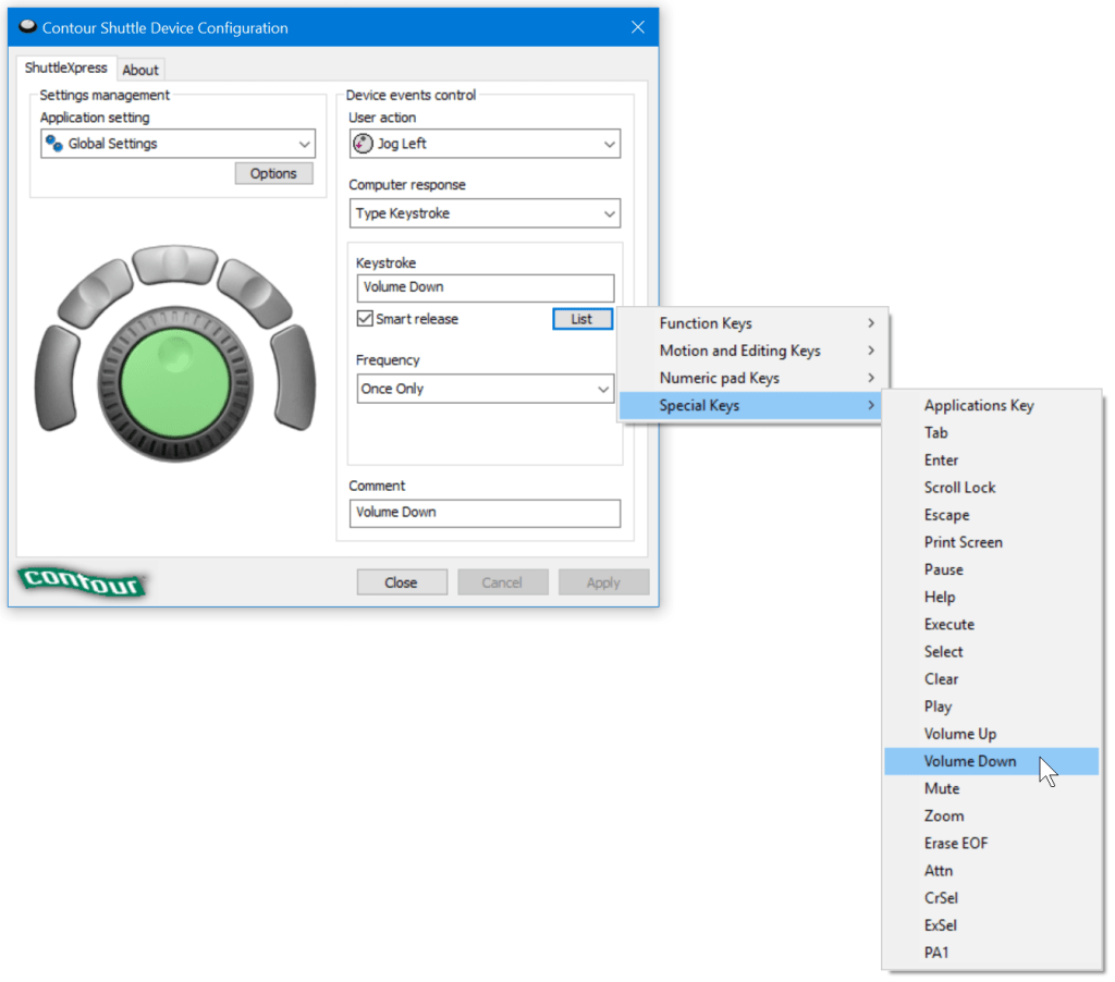 Configuring Contour ShuttleXpress for Media Controls – Johnston ...